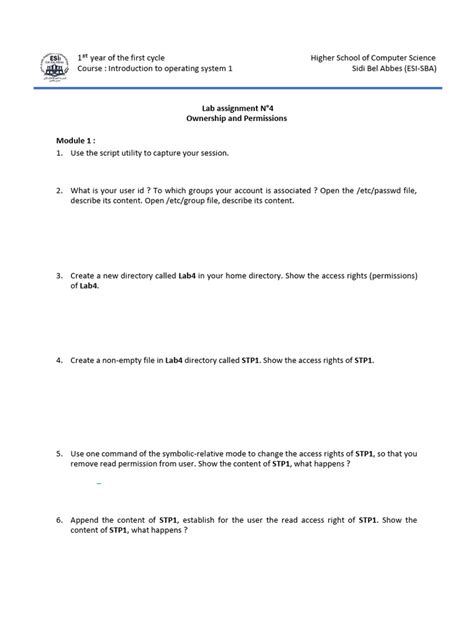 Lab Assignment4 Solution 5 Pdf Operating System Technology
