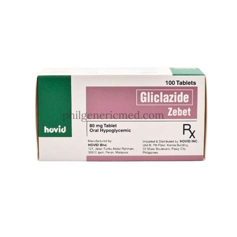 Gliclazide 80mg Tablet 100s Philippine Generic Medicine
