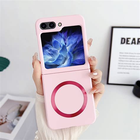 For Samsung Galaxy Z Flip 5 5G Case With Powerful Magnet Phone Case For Z Flip 5 Phone Wireless