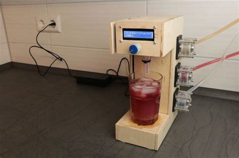 This Diy Machine Mixes Your Favorite Three Ingredient Cocktail Arduino Blog