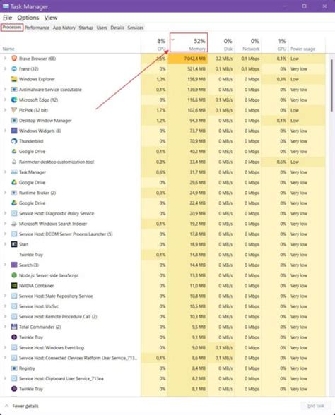 How To Check Memory Usage In Windows With Task Manager