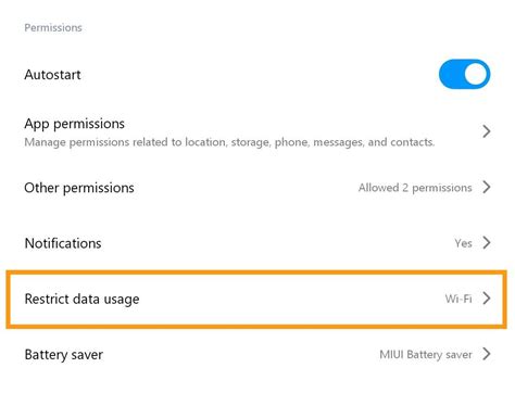 Isnt It Quite Confusing The Settings Name Is Restrict Data Usage But The Current Value Wifi