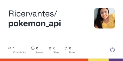 GitHub Ricervantes Pokemon Api