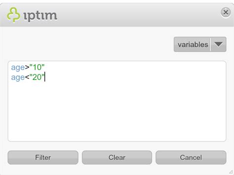how to filter data support center