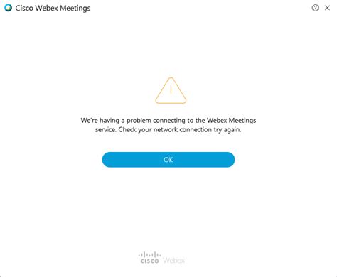 Solved Help Cannot Connect On Webex Meetings Desktop App Win7 Cisco Community