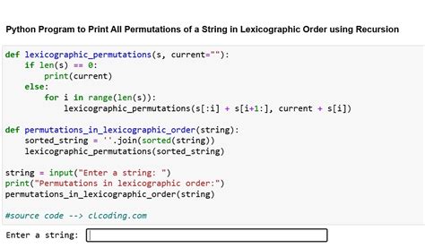 day 77 python program to print all permutations of a string in lexicographic order using