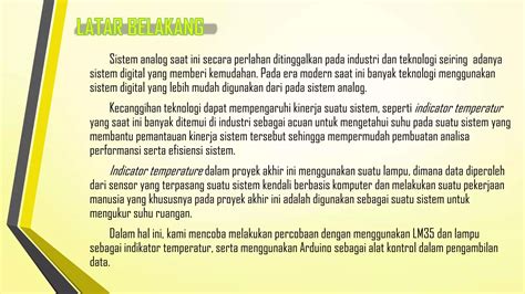 Sensor Temperatur Dengan Output Led Berbasis Arduino Uno Ppt