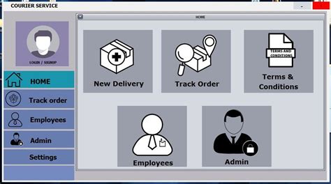 Courier Management System Offline Java Project