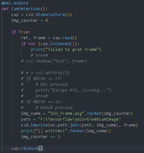 Html Python Capture Frame Without Stopping Videostream Stack Overflow