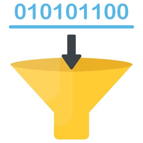 Premium Vector Binary Code Funnel Concept Data Vector Design Software And Web Development
