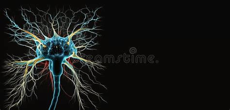 Illustration Of A Nerve Cell Stock Illustration Illustration Of Brain Synapse