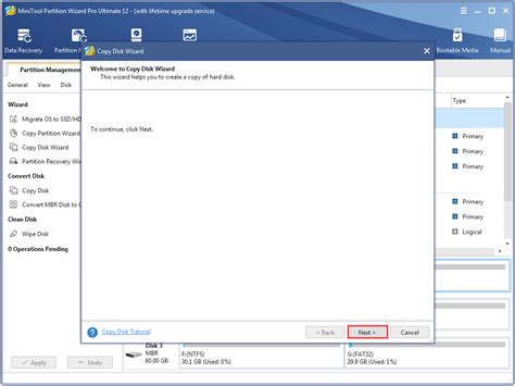 Copy Disk Wizard MiniTool Partition Wizard Tutorial MiniTool