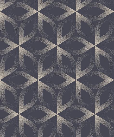 Unique Sophisticated Grid Stipple Seamless Pattern Vector Abstract Background Stock Vector