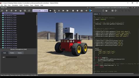 Webots Python Ile Robot üzerinde Ki Distance Sensor Kontrolleri Webots Python Dersleri 4