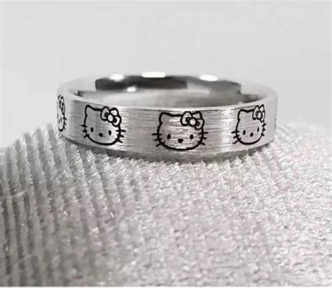 Кільце хелоу кітті печатка колечко кольцо Hello Kitty — ціна 115 грн у каталозі Кільця і
