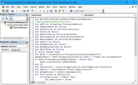 how to only print attachment s from one email or selected emails in