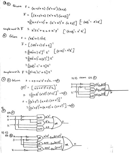 Find The Complement Of The Following Expressions B Abc0e 2 Given