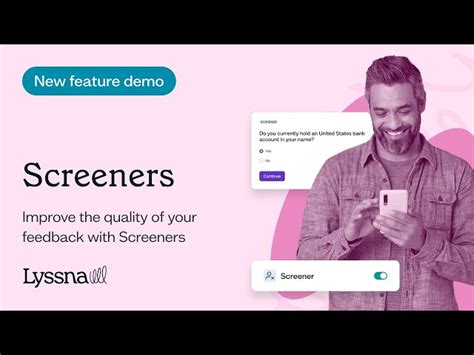 Unlock Targeted Insights With Screeners Lyssna