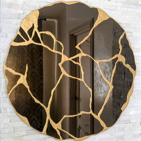 High End Mirror For Interior Design Kintsugi Asymmetrical Inspire Uplift