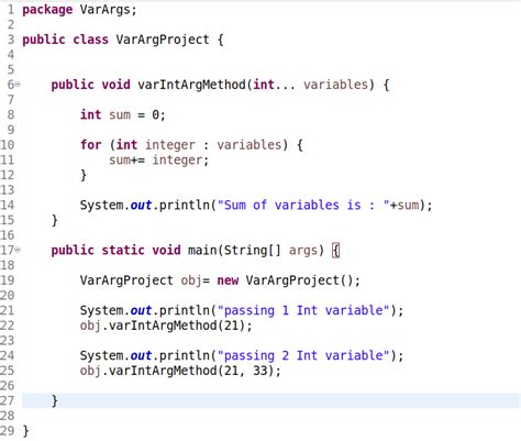 Variable Argument Method Java Snehalwagh Medium