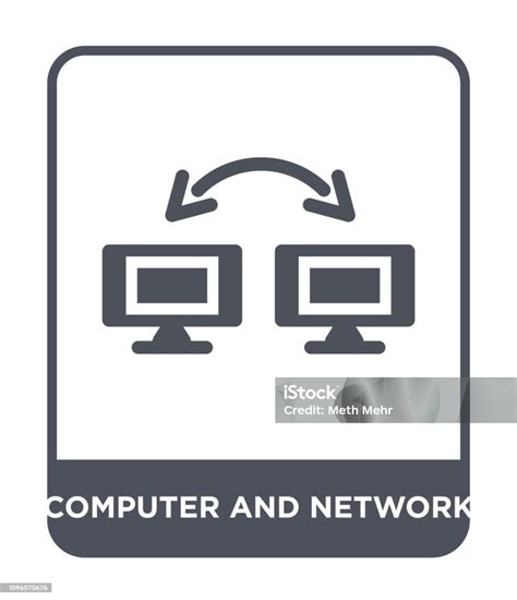 컴퓨터 및 네트워크 아이콘에 흰색 배경 벡터 컴퓨터 교육 컬렉션에서 유행 채워진된 아이콘을 네트워크 0명에 대한 스톡 벡터 아트 및 기타 이미지 Istock