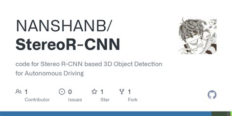 github nanshanb stereor cnn code for stereo r cnn based 3d object