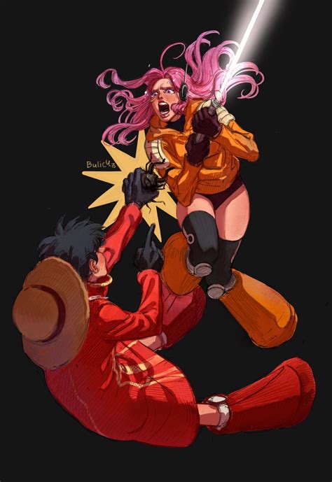 Monkey D Luffy And Jewelry Bonney One Piece Drawn By Bulic H Danbooru