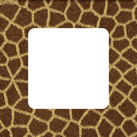 عکس بدون بک گراند کادر کوچک با حاشیه هایی با طرح پوست زرافه