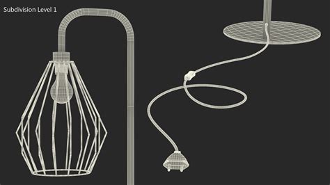 Geometric Standing Lamp White 3d Model 24 Max 3ds Blend C4d Fbx Ma Lxo Obj Free3d