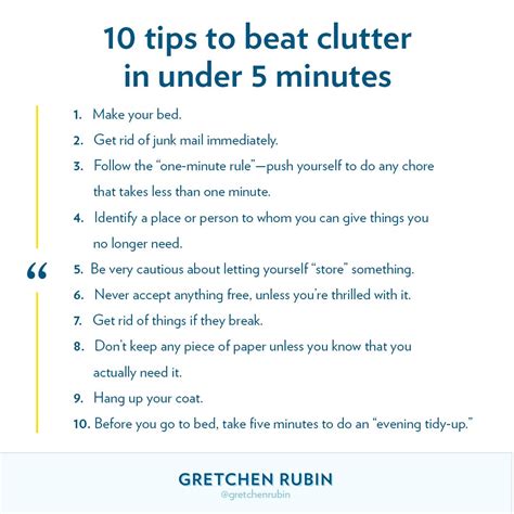 Here Are Ten Quick Tips That If Followed Regularly Will Help Keep Your Clutter Under Control
