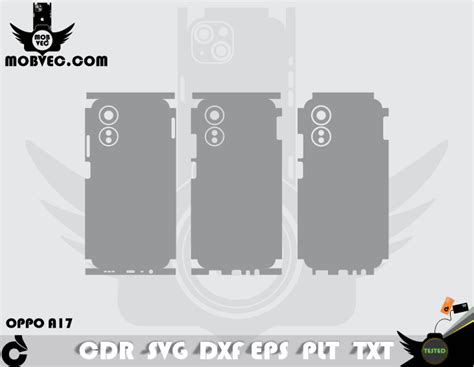 Oppo A Skin Cut Template Vector Vectorgi Digital Market