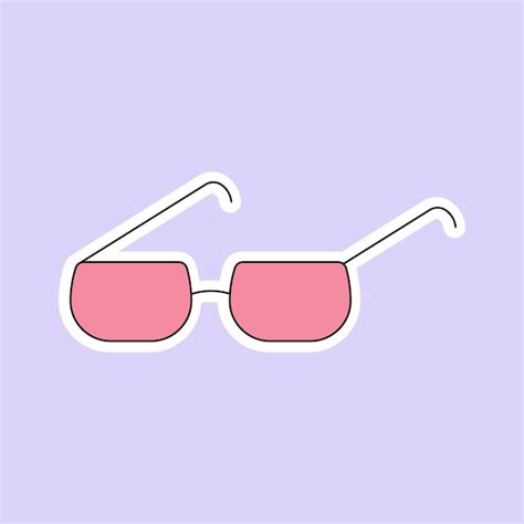 Premium Vector Pink Sunglasses Isolated On Soft Purple Background