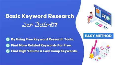 basic keyword research in telugu how to do keyword research in telugu