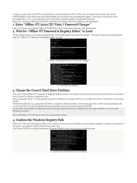 Password Remove With Hiren Boot Pdf Windows Registry Password