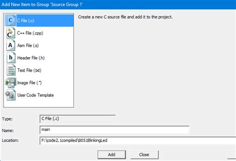 creating a project in keil uvision ide for 8051 icircuit