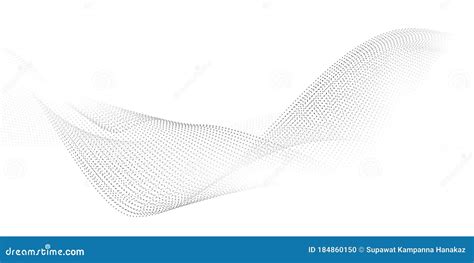 3d Abstract Particle Flow Background Stock Image 185708095