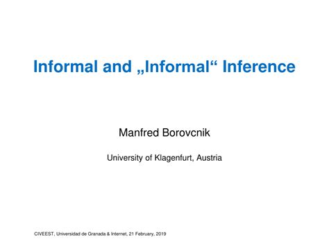 pdf informal and informal inference