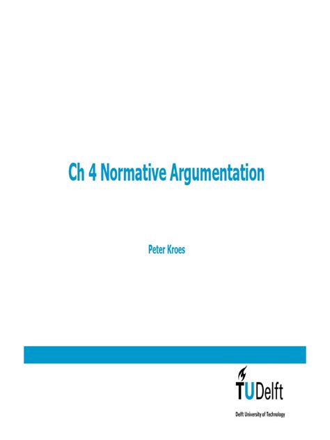 Normative Argumentation Pdf Argument Logical Consequence