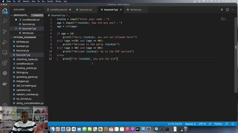 Python Programming 67 The Pass Keyword Youtube