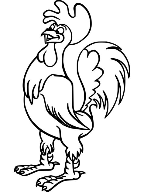 수탉 색칠 공부 Kr에서 무료 색칠 공부