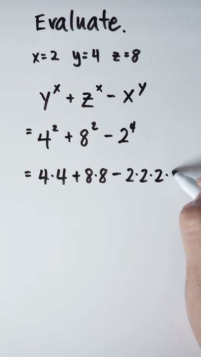 Evaluate An Expression Given Values For Variables Maths 6th