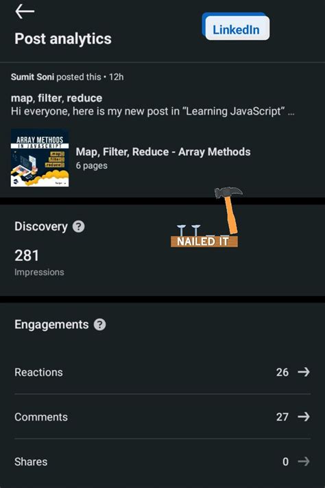Sumit Soni On Linkedin Linkedin Reach Post Impressions Lowreach