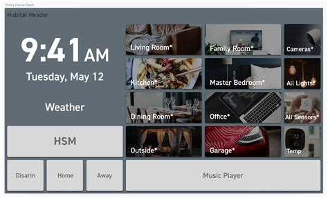 Ui Designer And New To Hubitat Starting My Dashboard Journey Dashboard