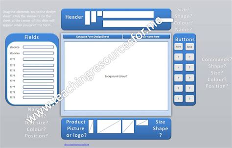 Teaching Resources For Me Database Design Form Made Easy Using PowerPoint With Lesson Plan