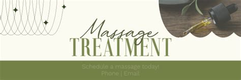 Spa Massage Treatment Twitter Header Brandcrowd Twitter Header Maker