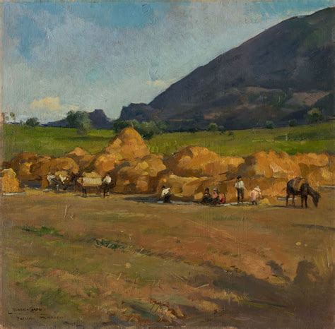 Alberto Carosi Anticoli Dopo La Mietitura 1936 Arte Del Xix