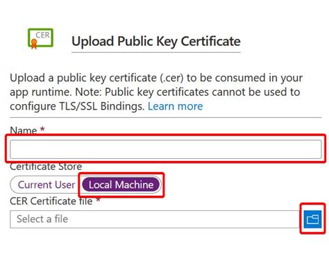 Azure Functions Private Certificates