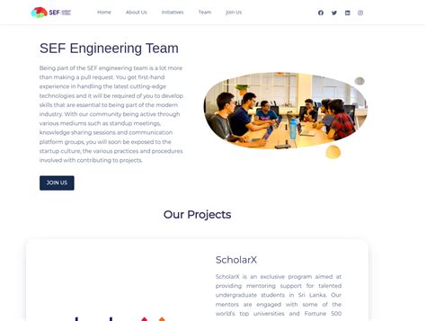 Increase The Gap Between Description And Project Section In Engineering Page · Issue 1500 · Sef