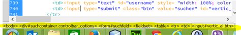 Php Showing Path Of Current Html Element In Netbeans Stack Overflow