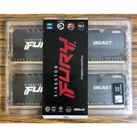 金士頓 Fury 獸獵者 Ddr4 3600 Rgb 16gbx2 32gb 全新品未拆封 蝦皮購物